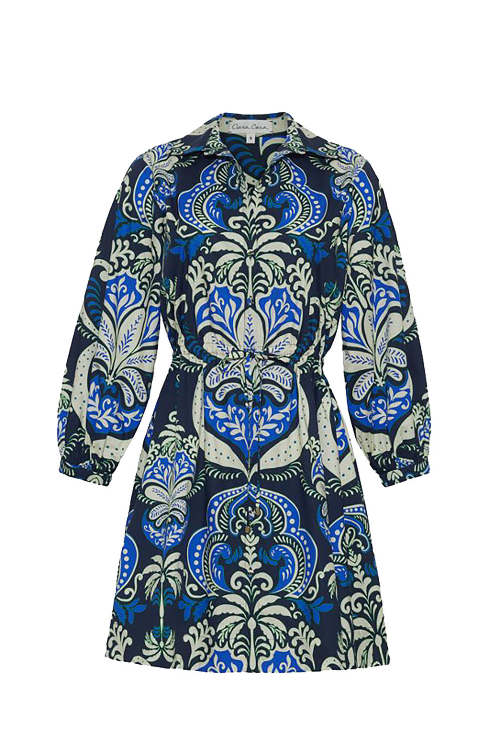 Henry Dress in Palm Pavillion Cobalt – Krista K Boutique