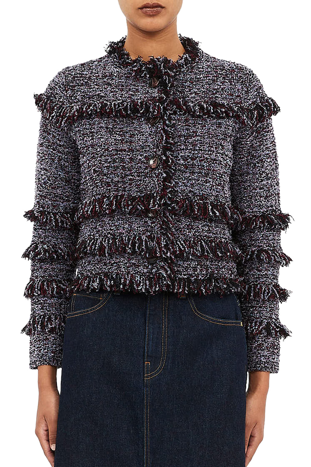 Gita Knit Tweed Jacket in Dewberry – Krista K Boutique